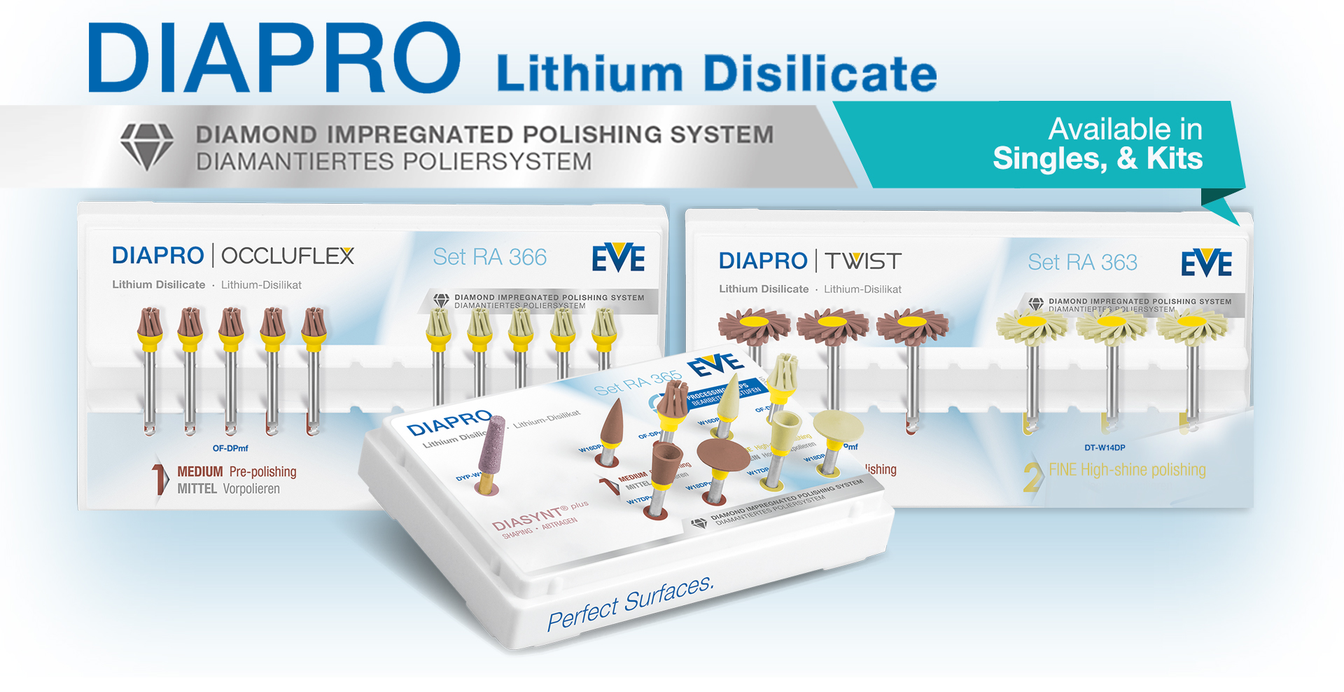 EVE Polishing Instruments for Dentistry | Trycare, UK