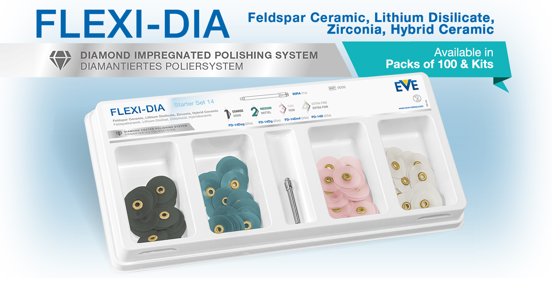 EVE Polishing Instruments for Dentistry | Trycare, UK