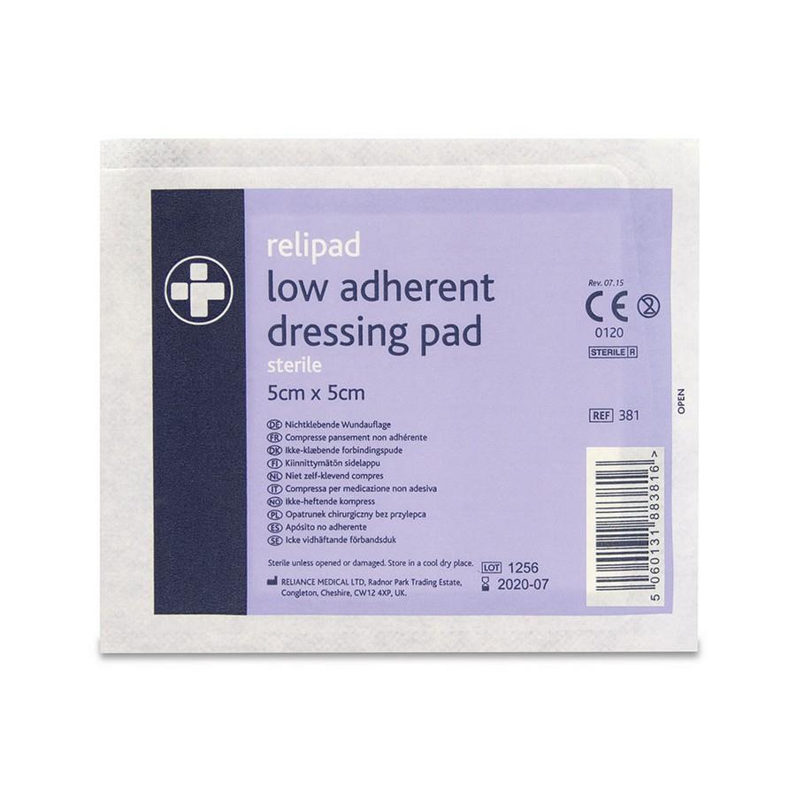 Relipad Low Adherant Dressing 5x5cm - Trycare